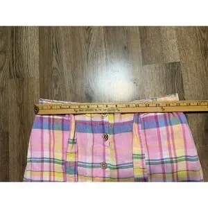 da-sh | Skirts | Dash Plaid Mini Skirt Women Small Pink Multi Button ...